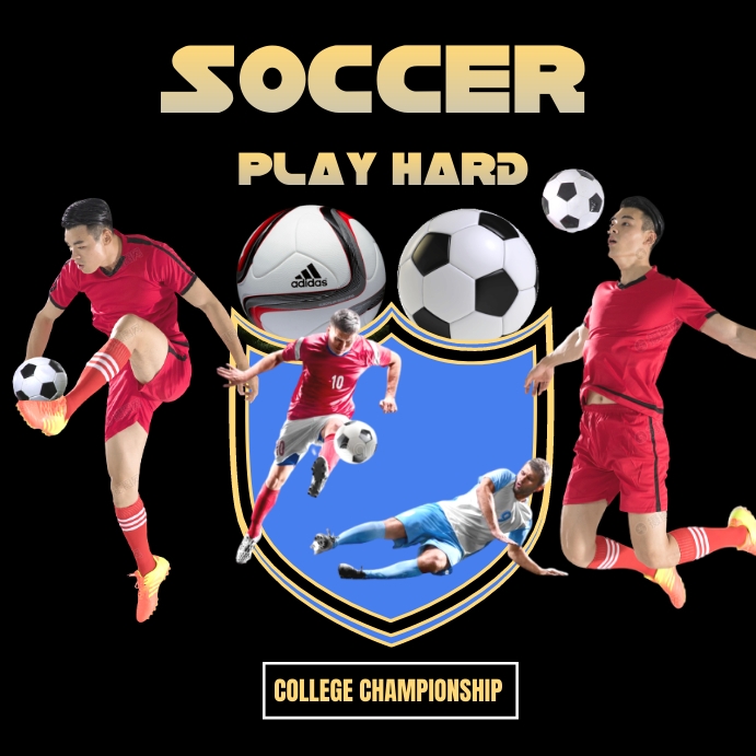 soccer poster template | PosterMyWall