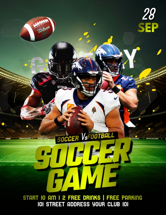 Soccer Poster Template | PosterMyWall