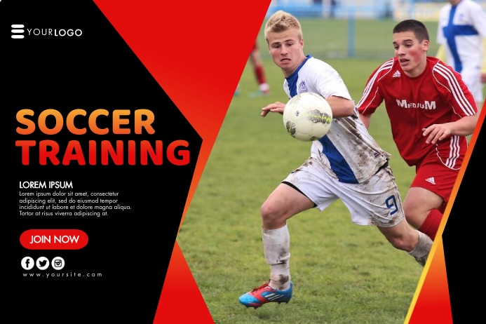 SOCCER POSTER.KC Template | PosterMyWall