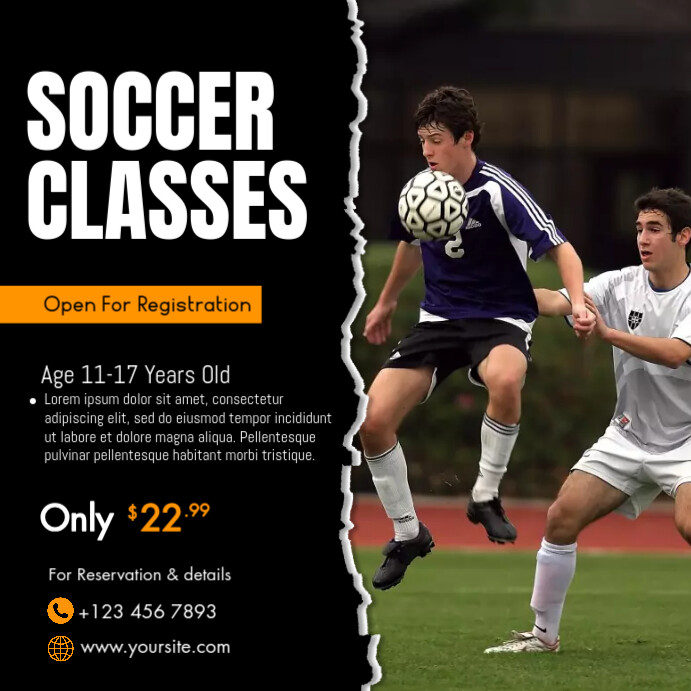 SOCCER POSTER.KC Template | PosterMyWall