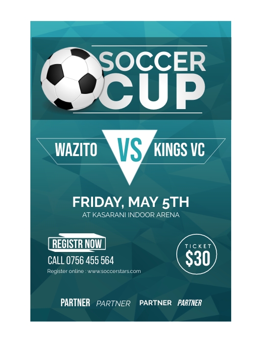 Copy of Soccer schedule | PosterMyWall