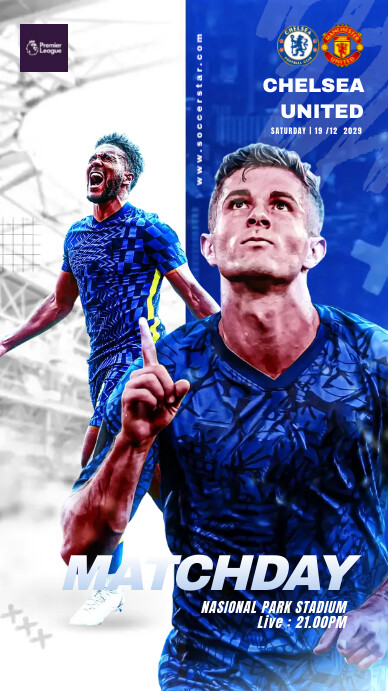 Soccer Sport Football Matchday Templates | PosterMyWall