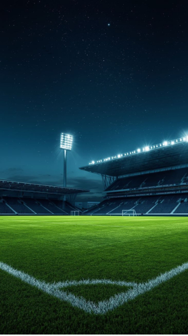 Soccer Stadium Under Starlit Night Sky Template | PosterMyWall