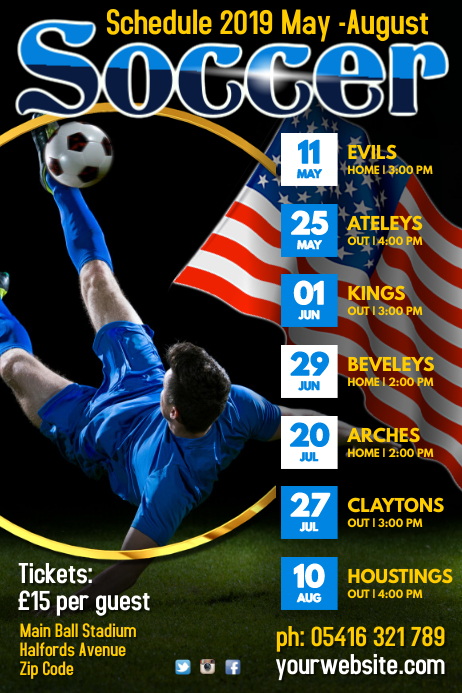 Soccer Team Schedule Template PosterMyWall soccer-team-schedule-template-postermywall