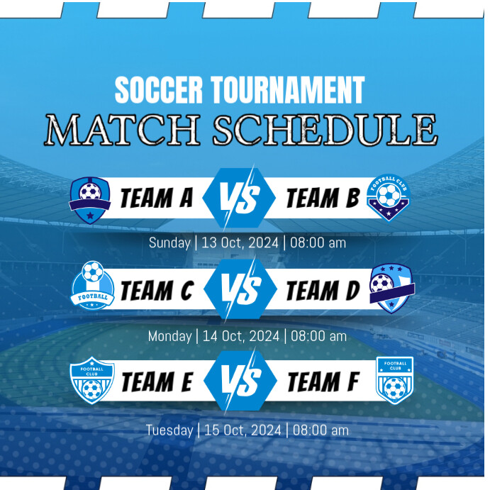 Soccer Tournament Template | PosterMyWall
