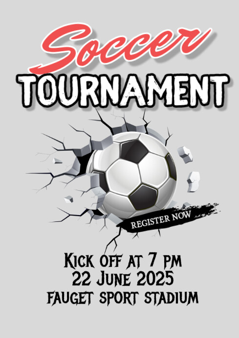 Soccer Tournament Template | PosterMyWall
