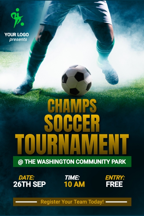 Soccer Tournament flyer template | PosterMyWall