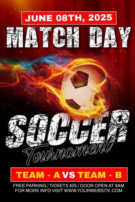 Soccer Tournament Match Template | PosterMyWall