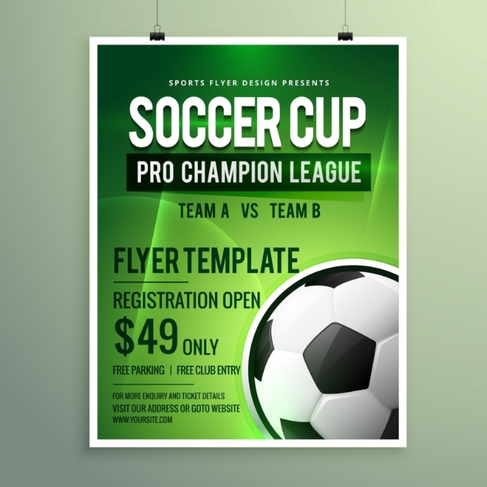 Copy of Soccer tournament poster design template | PosterMyWall