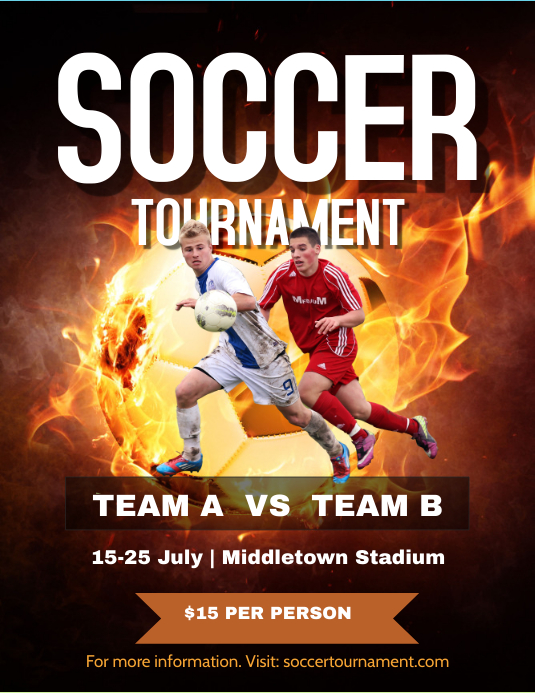 Soccer Tournament Poster Template | PosterMyWall