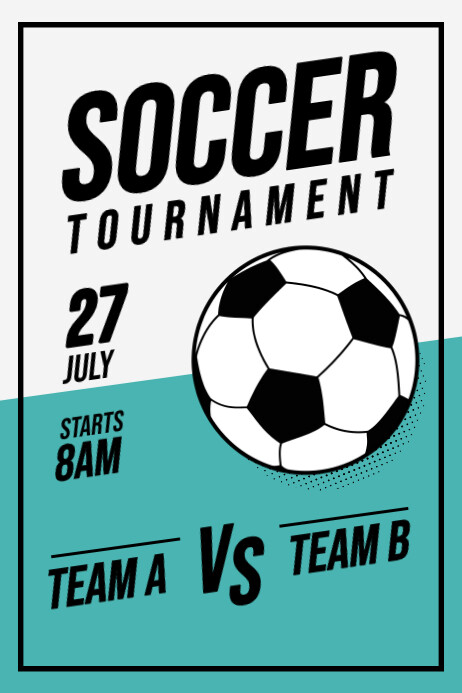 soccer tournament poster design Template | PosterMyWall