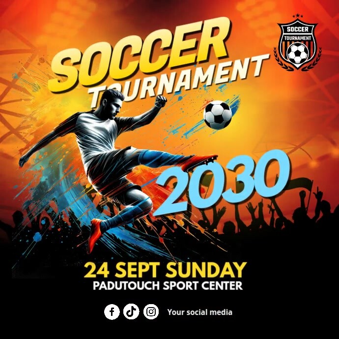 Soccer Tournament Poster Template Instagram | PosterMyWall