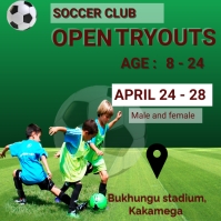 Soccer Tryouts Template | PosterMyWall