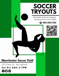 Soccer Tryouts Template | PosterMyWall