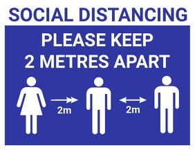 social distance flyer Template | PosterMyWall