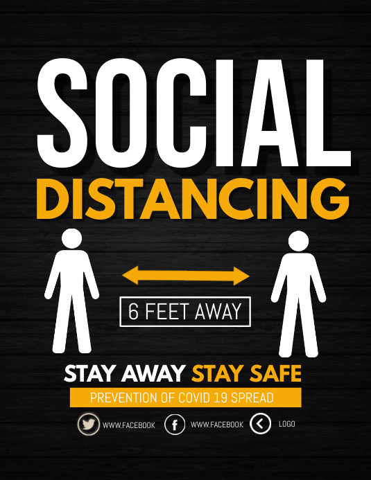 Social Distancing,Corona virus Template | PosterMyWall