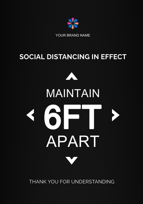 social distancing covid 19 flyer Template | PosterMyWall