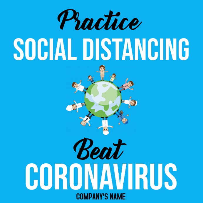 Social Distancing Instagram Post Template | PosterMyWall