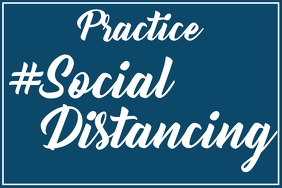 Social Distancing Poster Template | PosterMyWall