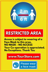 Social Distancing Poster Template | PosterMyWall