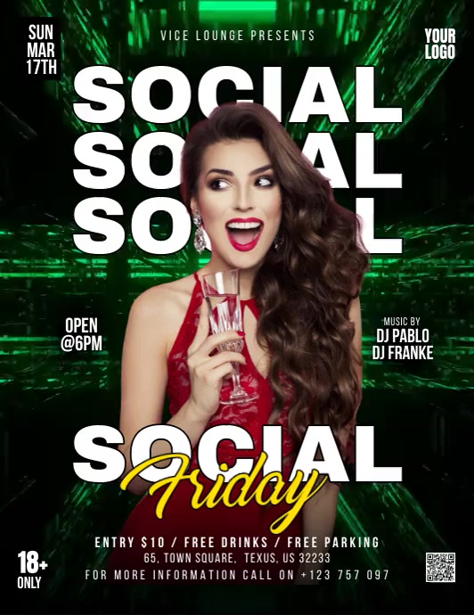 Social friday Template | PosterMyWall