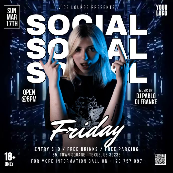Plantilla de Social friday | PosterMyWall