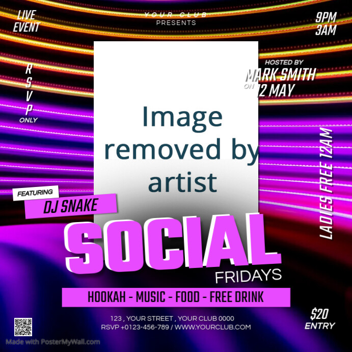 Social Fridays Template | PosterMyWall