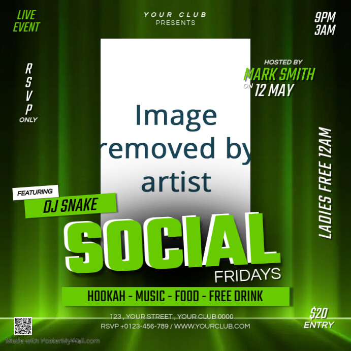 Social Fridays Template | PosterMyWall