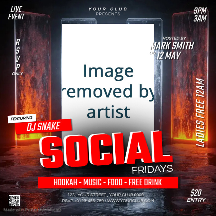 Social Fridays Template | PosterMyWall
