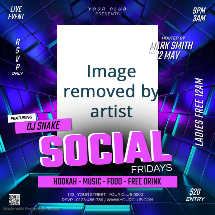 Social Fridays Template | PosterMyWall