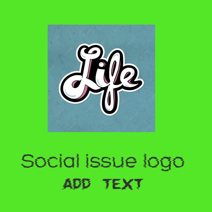 Social issue logo design template. | PosterMyWall