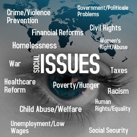 SOCIAL ISSUES Template | PosterMyWall
