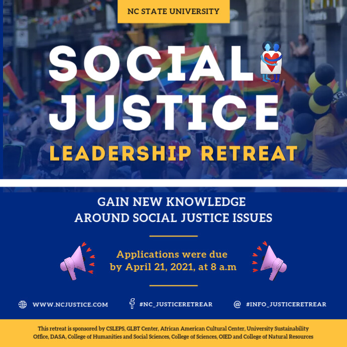 Social Justice Leadership Retreat Post Template | PosterMyWall