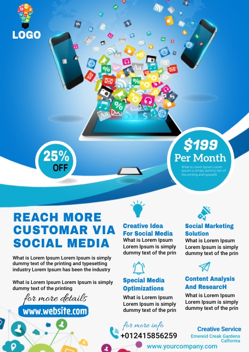 social marketing flyer template | PosterMyWall