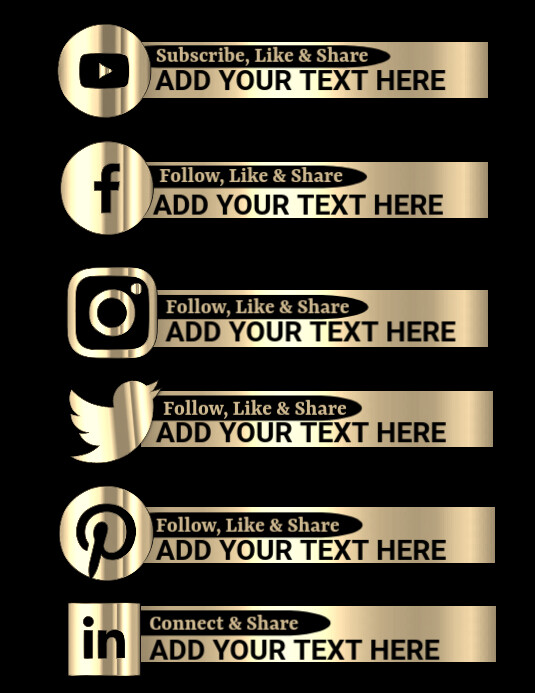 social media, icons, facebook, insta, youtube Template | PosterMyWall