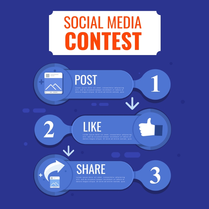Social Media Contest Flyer Template | PosterMyWall