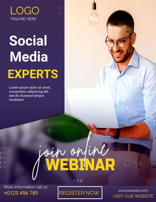 SOCIAL MEDIA EXPERT FLAYER TEMPLATE | PosterMyWall