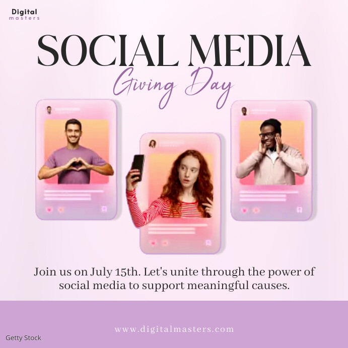 Social Media Giving Day design Template | PosterMyWall