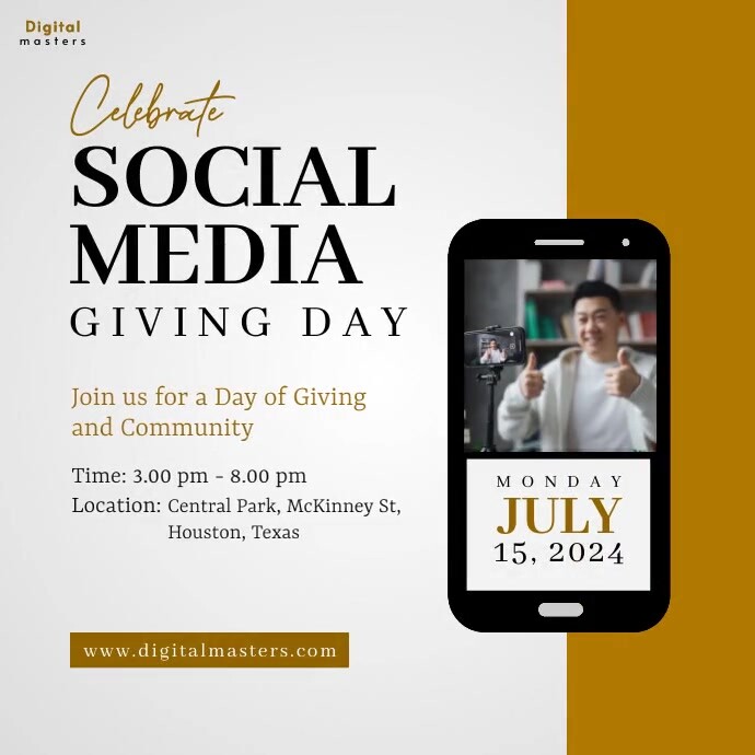 Social Media Giving Day design Template | PosterMyWall