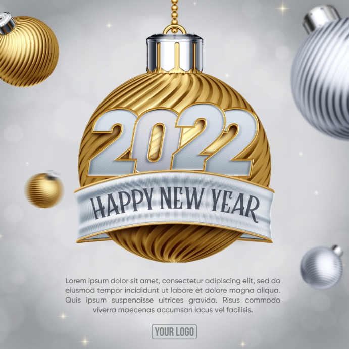 Social media happy new year celebration post Template | PosterMyWall