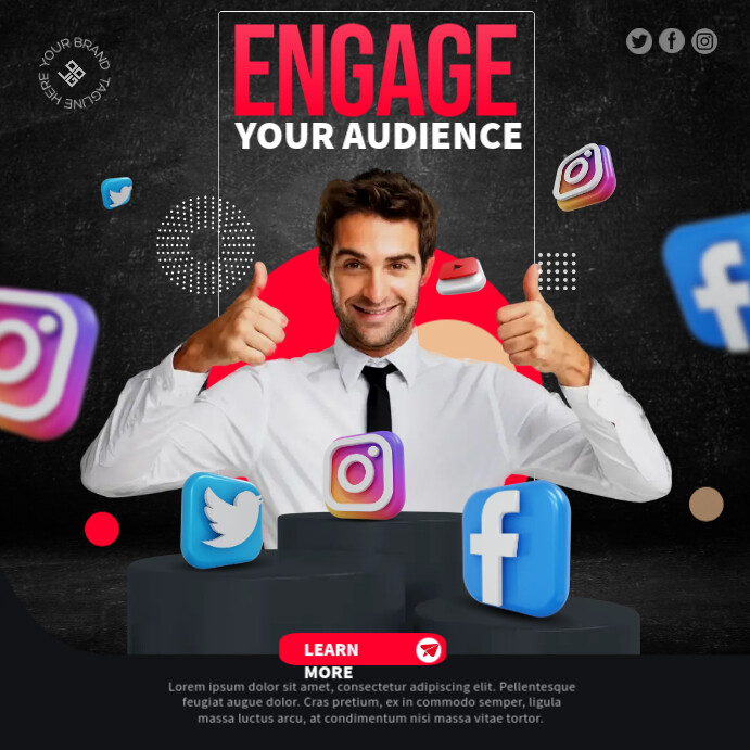 Social Media Management Ads Template | PosterMyWall