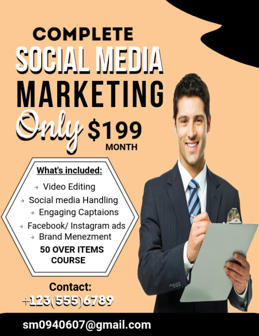 Copy of Social media marketing | PosterMyWall