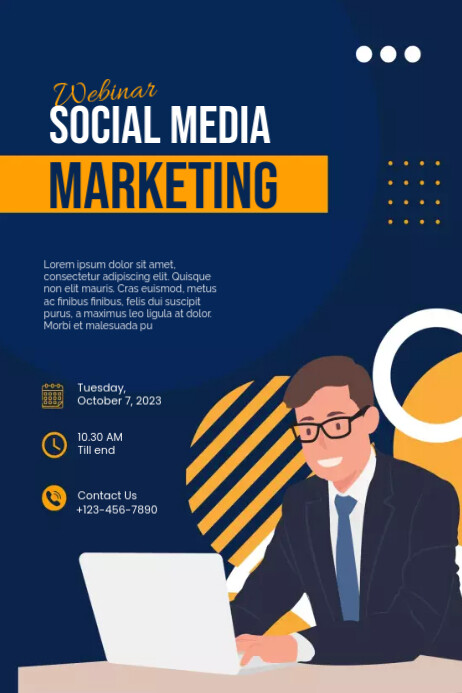 Social Media Marketing Poster Template | PosterMyWall