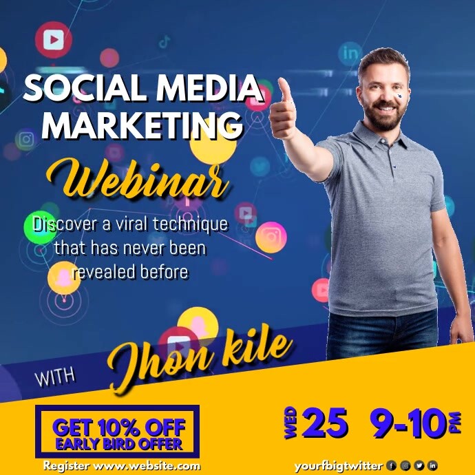 Social Media Marketing Workshop Instagram Template | PosterMyWall