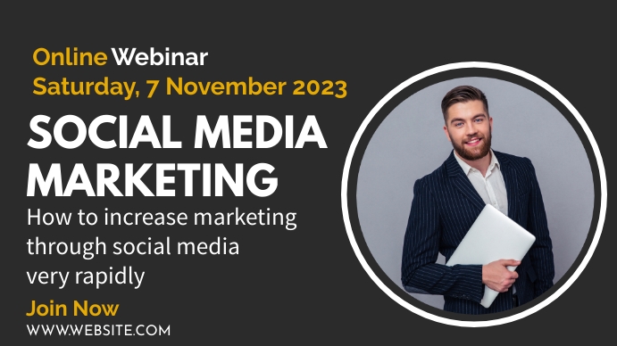 Social media marketing youtube thumbnail Template | PosterMyWall