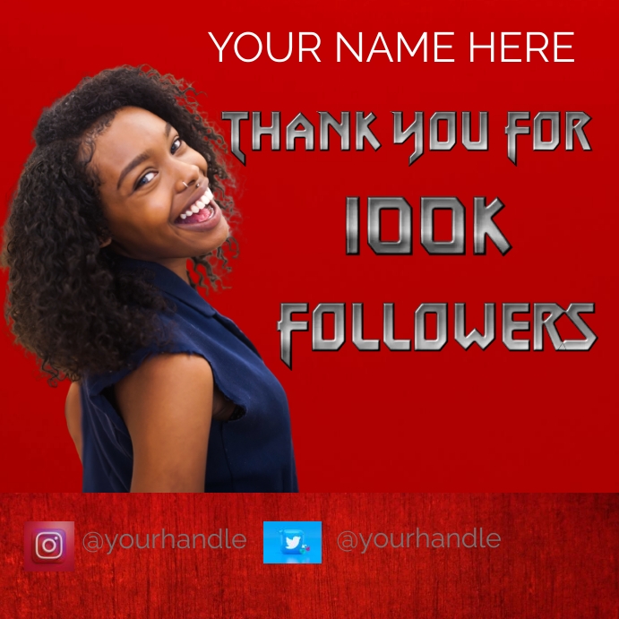 Social Media Post Followers Templat | PosterMyWall