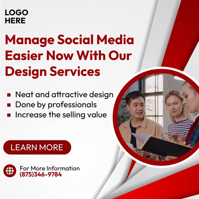 Social Media Services Template | PosterMyWall