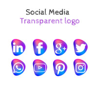 Social Media Transparent logo Transparent Template | PosterMyWall