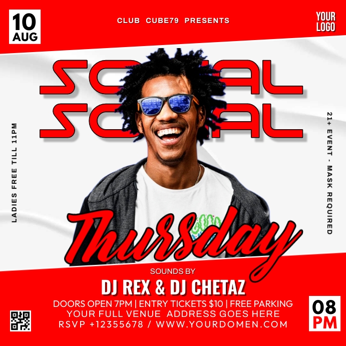 Social Thursday Template | PosterMyWall