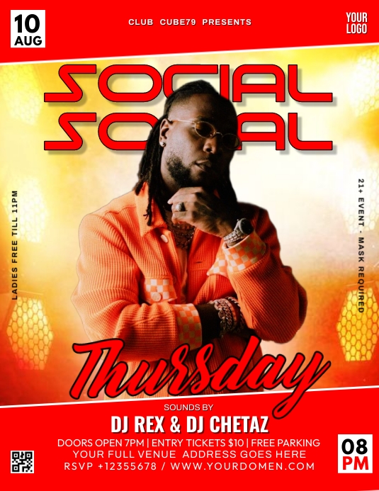 Social Thursday Template | PosterMyWall